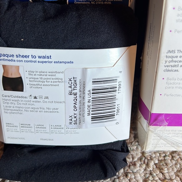 opaque @ jms | Intimates & Sleepwear | Plus Size Xxl Tights Black Thigh ...
